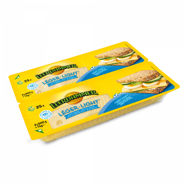 Leerdammer Lonchas Light 2x500g - Lactalis Foodservice Iberia