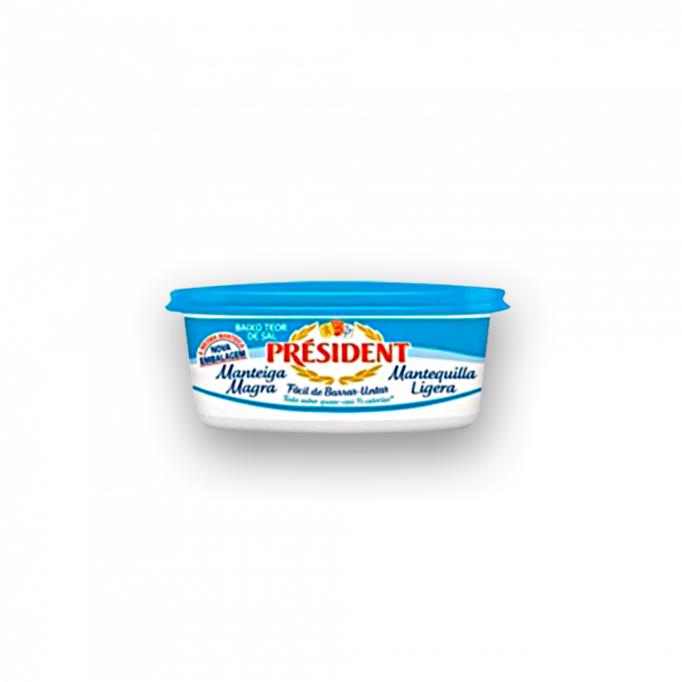 Mantequilla barqueta ligera 250 g clásica Président - Lactalis ...