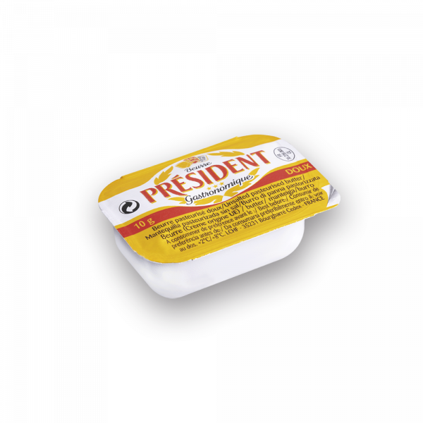 Mantequilla micro tarrina 10 g Président - Lactalis Foodservice Iberia